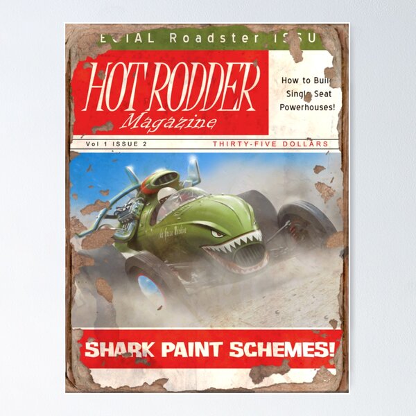 "HOT RODDER Magazine Vol.1 Issue 1 Shark Paint Schemes (Special ...