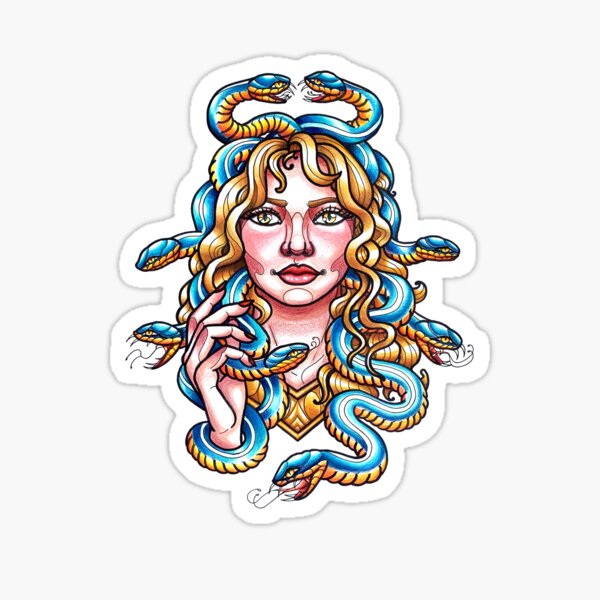 "Medusa" Sticker for Sale by dogedays | Redbubble