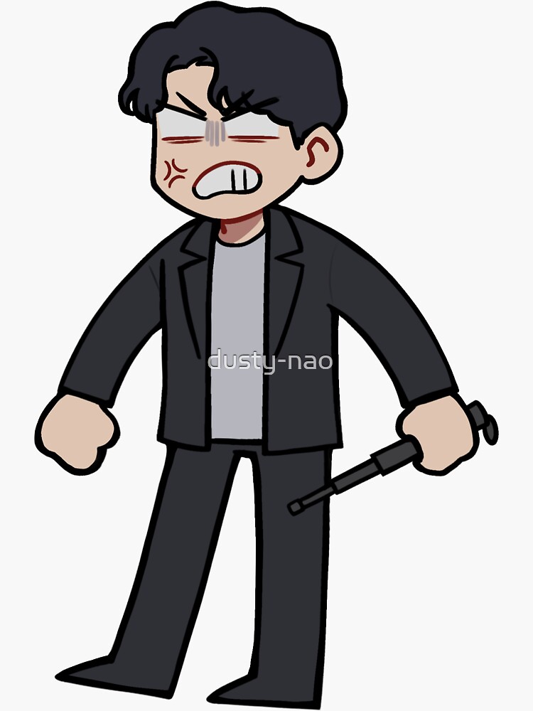 "Angry Han Juwon" Sticker for Sale by dusty-nao | Redbubble