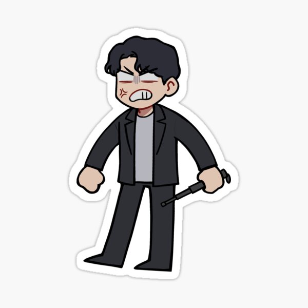 "Angry Han Juwon" Sticker for Sale by dusty-nao | Redbubble