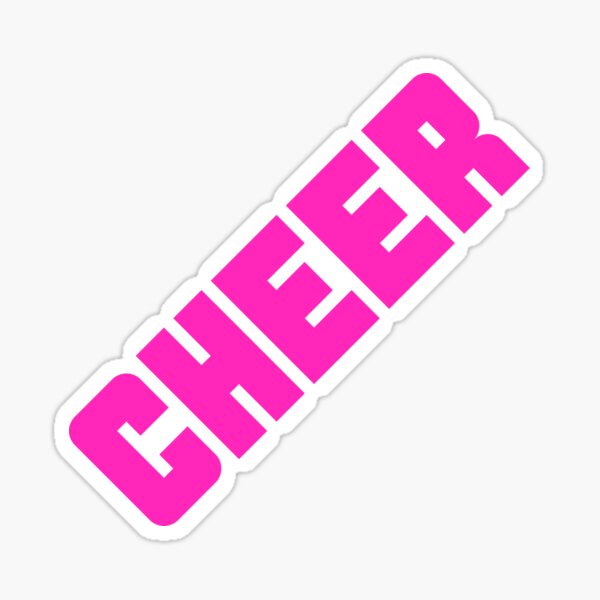 "CHEER" Sticker for Sale by AlaskaGirl | Redbubble