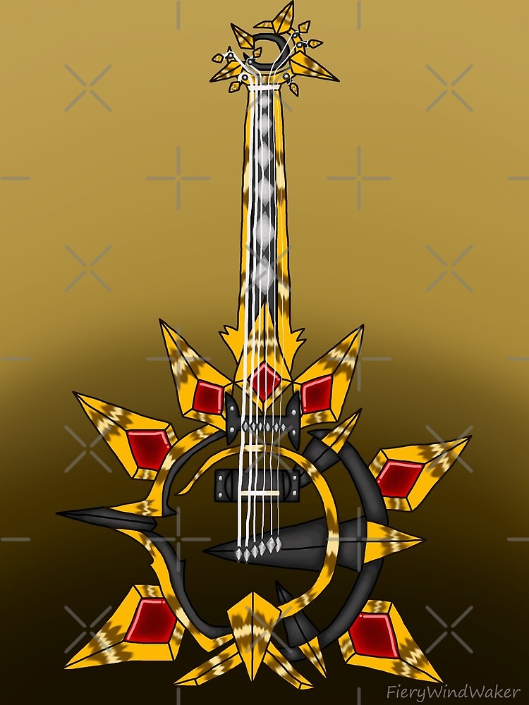 "Keyblade Guitar #4 - Omega Weapon" Art Print by FieryWindWaker | Redbubble