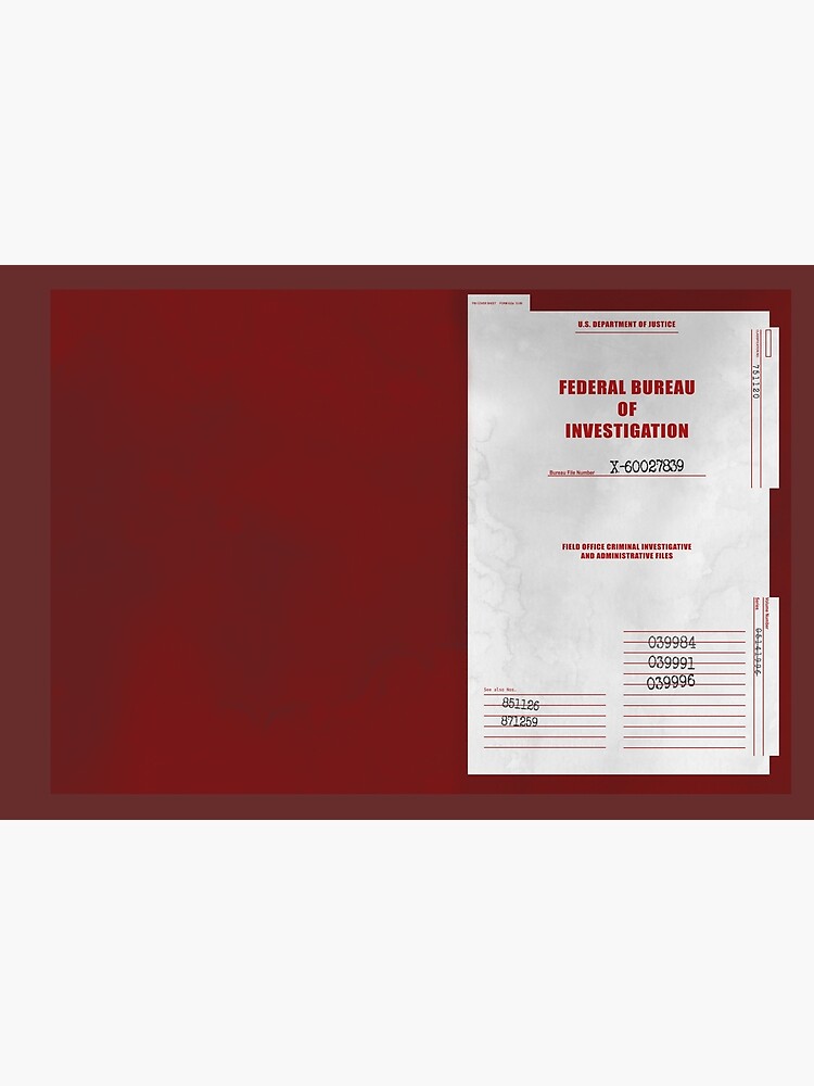 "X-Files Folder Cover" Journal for Sale by sculldog | Redbubble