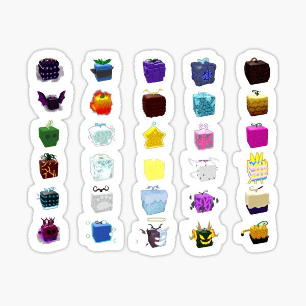 "blox fruits, blox fruits fruits " Sticker for Sale by YesSiiir | Redbubble