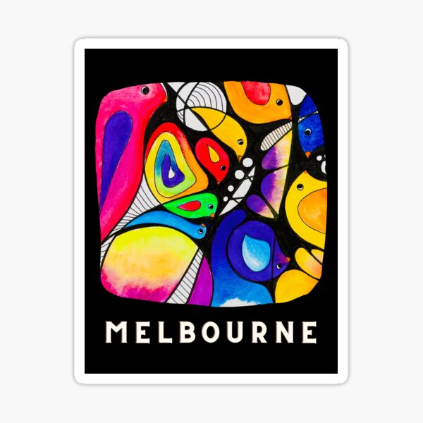 "Free the birds Melbourne" Sticker for Sale by Artbyfrankii | Redbubble