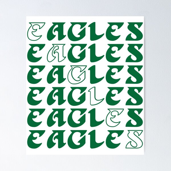 "Philadelphia Eagles Vintage Font" Poster for Sale by FloopyKnoopers ...