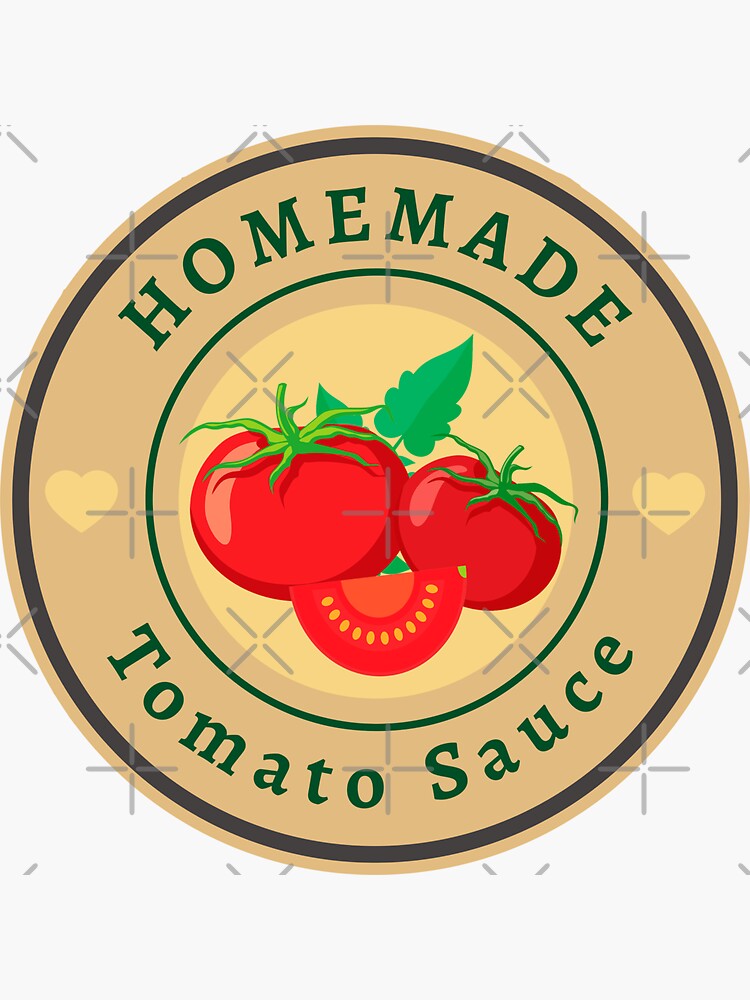 "Homemade Tomato Sauce" Sticker for Sale by oiiii | Redbubble