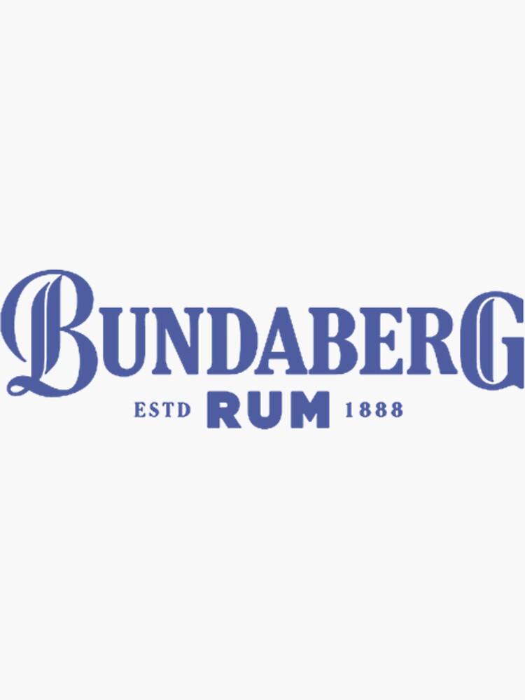 "Bundaberg Rum Design " Sticker for Sale by RanaSprouseyobk | Redbubble
