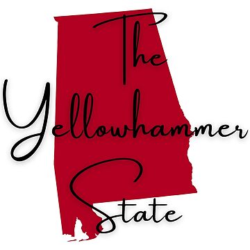 "Alabama | The Yellowhammer State | State Nicknames Series" Sticker for ...