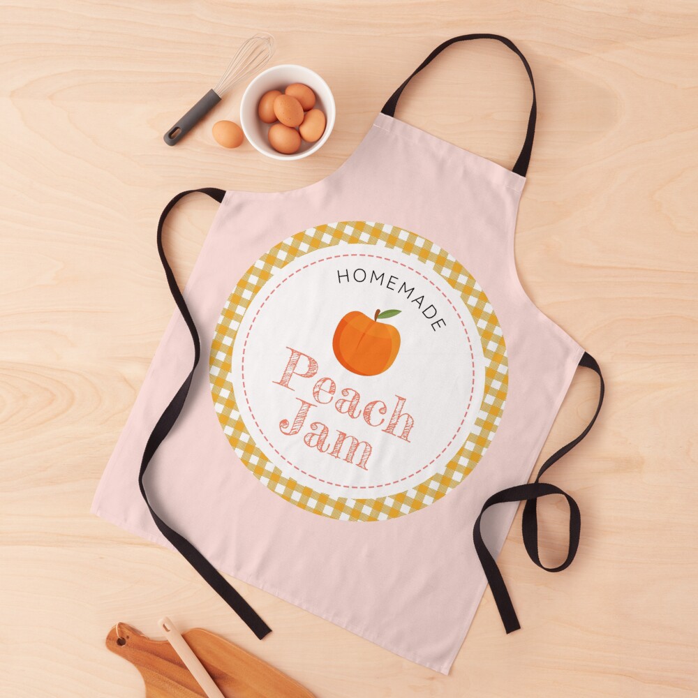 "Homemade Peach Jam Label" Sticker for Sale by Magia Design | Redbubble