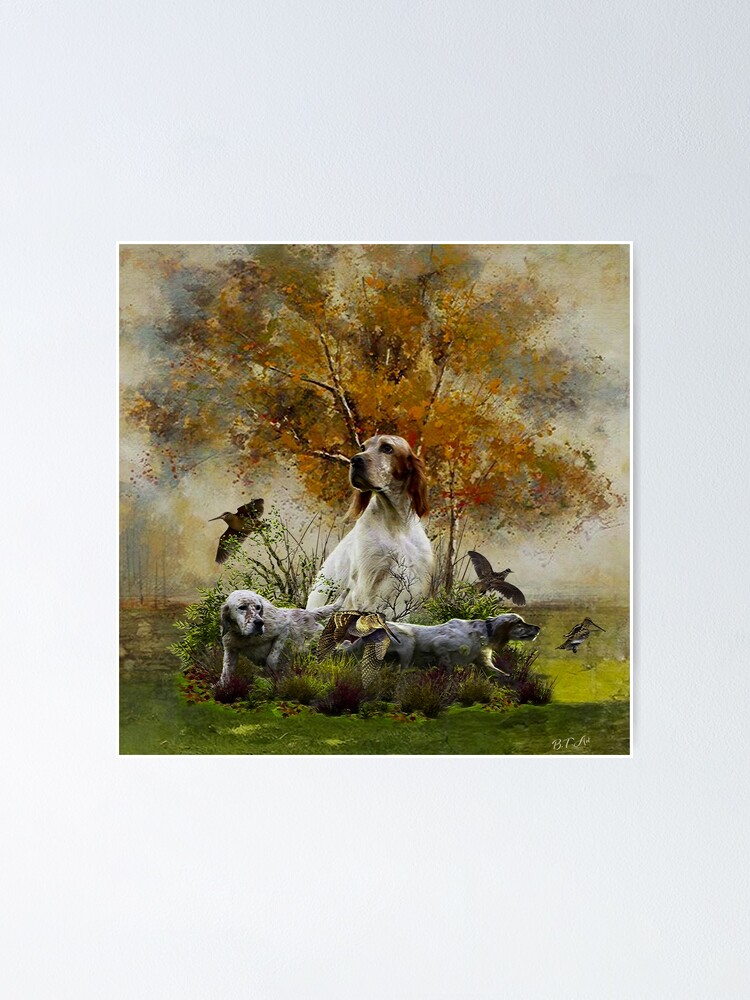 "English Setter , woodcock hunting " Poster for Sale by TammyHunterArt ...
