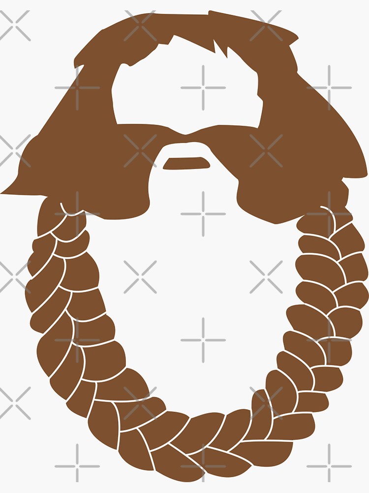 "Bombur's Beard" Sticker by TrashTante | Redbubble
