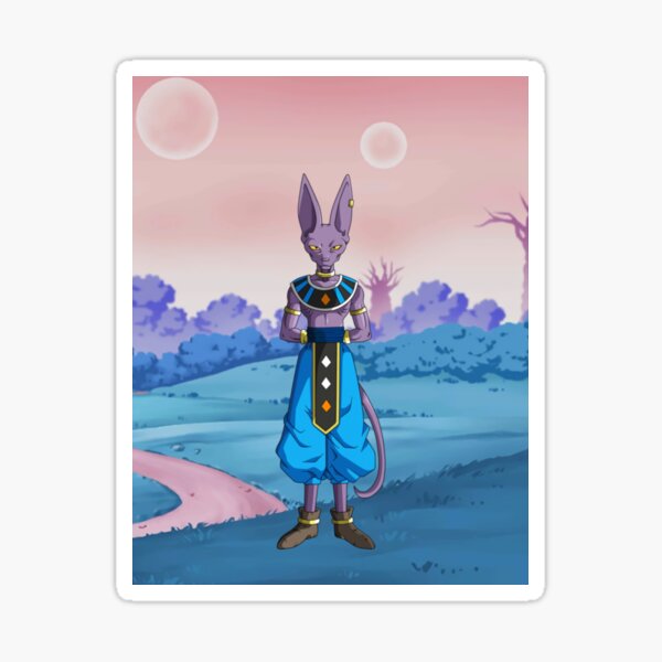 "Lord Beerus - Dragon Ball Super" Sticker for Sale by almehelmy | Redbubble