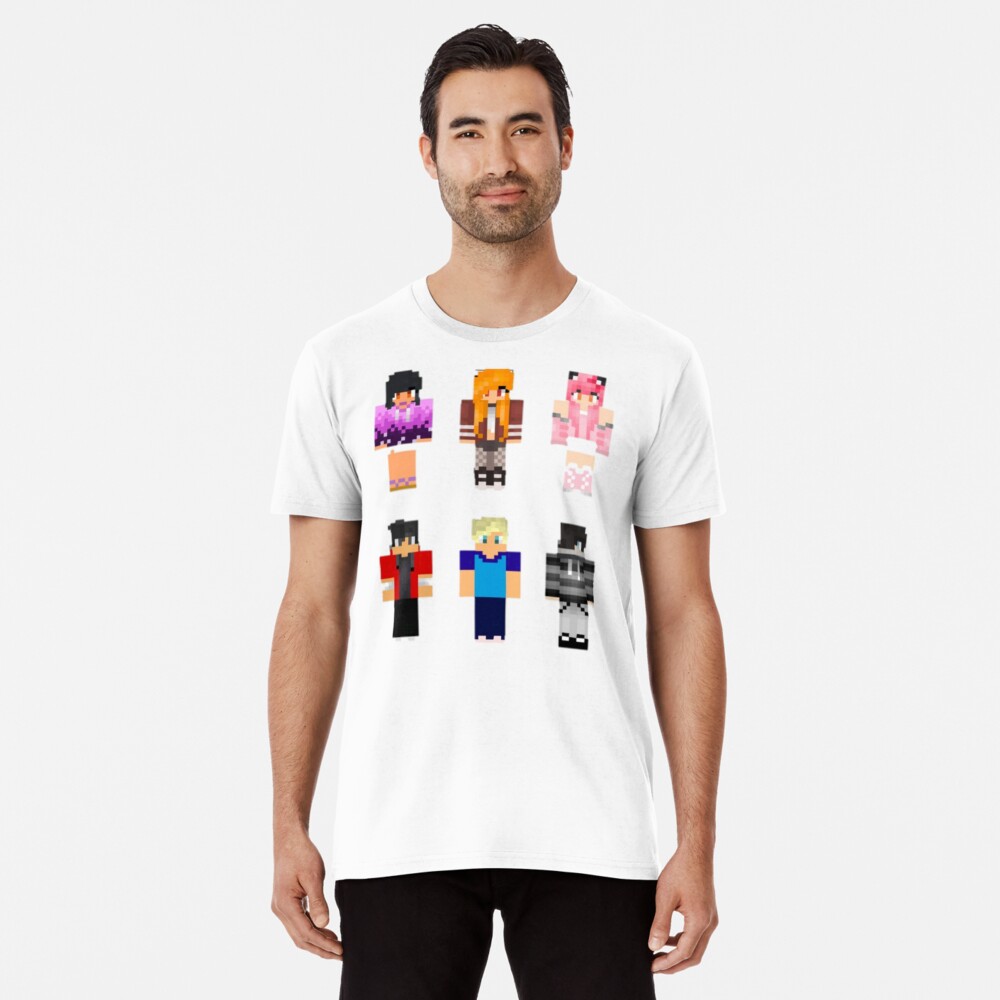 "aphmau friend minecraft skin" Sticker for Sale by Anisasalazar | Redbubble