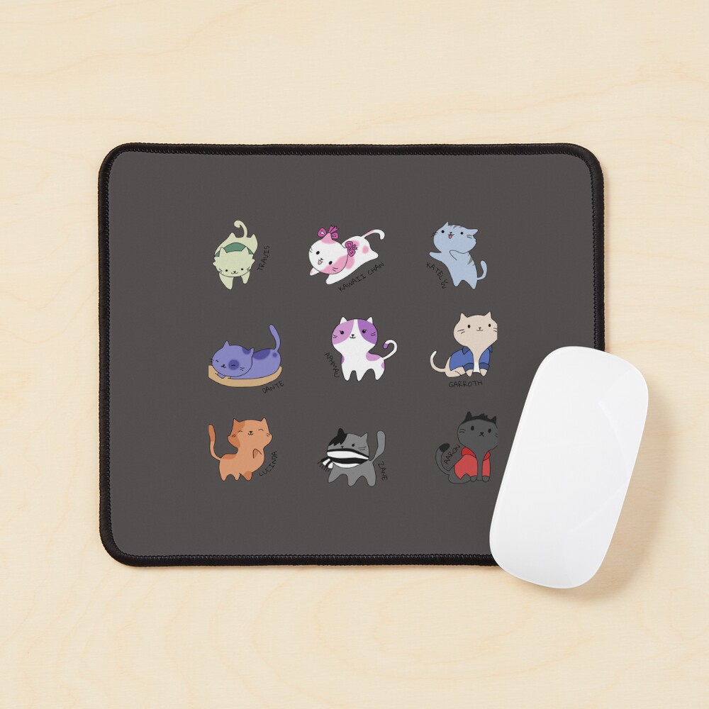 "aphmau mystreet cats garroth dante travis lucinda aaron zane" Sticker ...