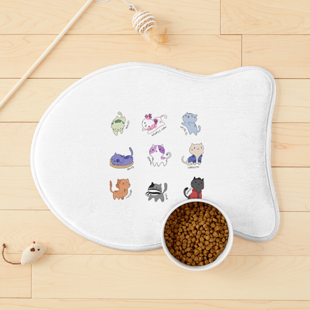 "aphmau mystreet cats garroth dante travis lucinda aaron zane" Sticker ...