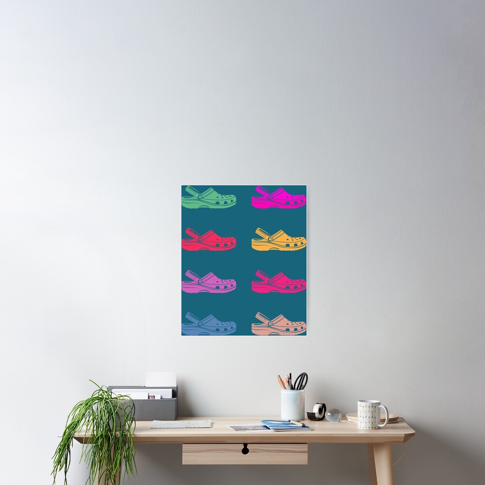 "Colorful crocs stickers pack " Poster for Sale by HenryRichar | Redbubble