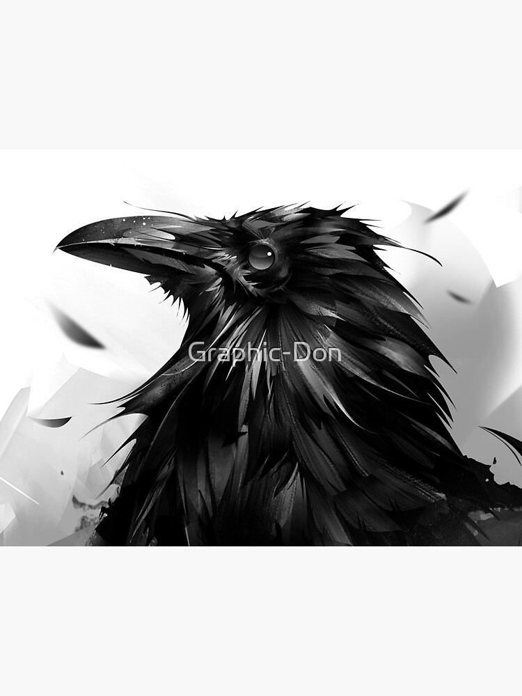 "Typical Illustration Of A Raven Bird's Head" Sticker for Sale by ...