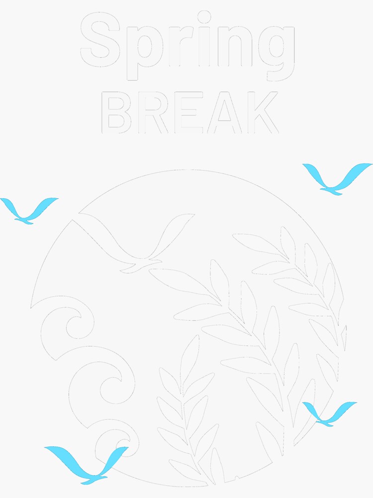 "Spring Break 2023 Sunset Palm Trees" Sticker for Sale by lang-popart ...