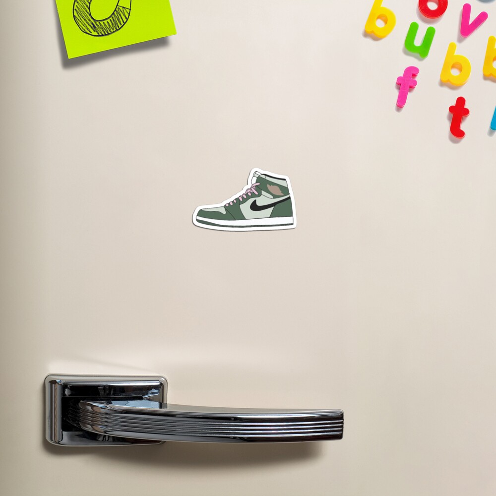 "Dutch Green Jordan 1’s" Sticker for Sale by mikaelapetty | Redbubble