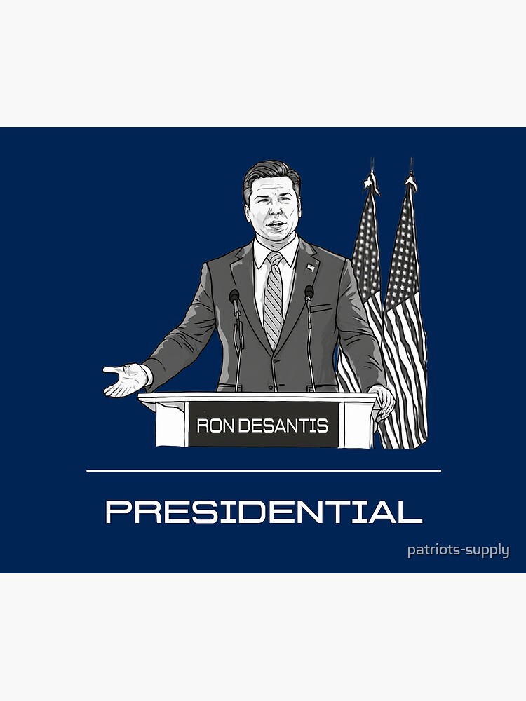 "Ron DeSantis on Stage Blue | Ron DeSantis 2024 | Ron DeSantis Stickers ...