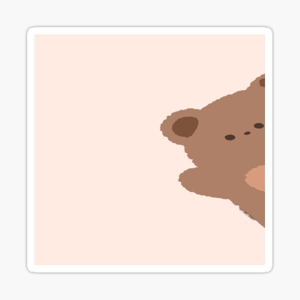 "Hello Teddy Bear" Sticker for Sale by WonderPrint6 | Redbubble