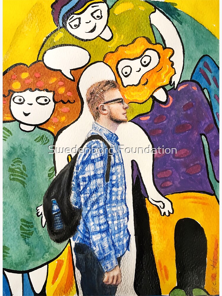 "Angels Surround Us" Sticker for Sale by swedenborgfound | Redbubble