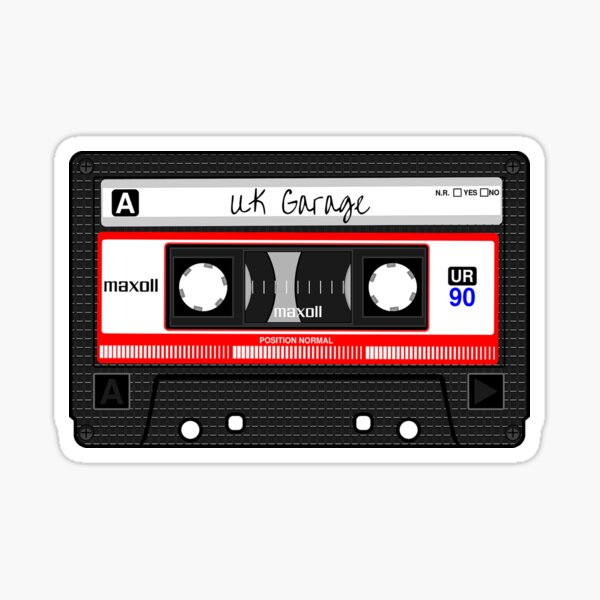 "UKG Cassette" Sticker for Sale by Quetzalita | Redbubble