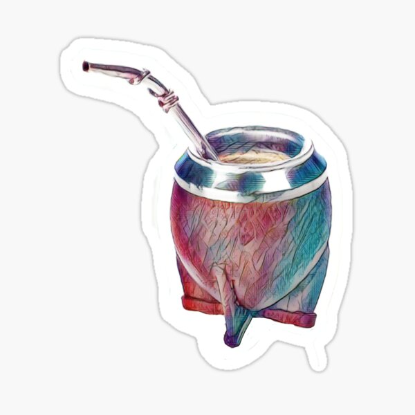 "Graphic Yerba Mate Tea Sticker" Sticker for Sale by yerbmatea | Redbubble