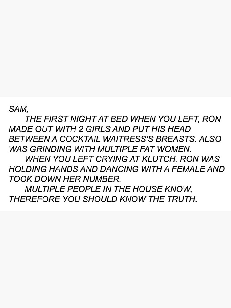 "Snooki's Message to Sammi" Sticker for Sale by katteexo | Redbubble