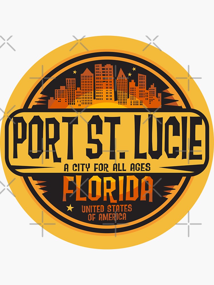 "Port St. Lucie, Florida" Sticker for Sale by studio838 | Redbubble