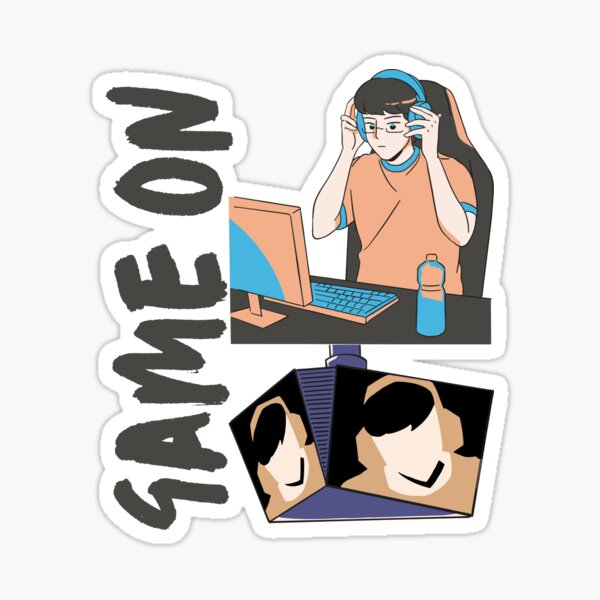 "Gamer ready - Game on - Gift for Gamers, esports" Sticker for Sale by ...