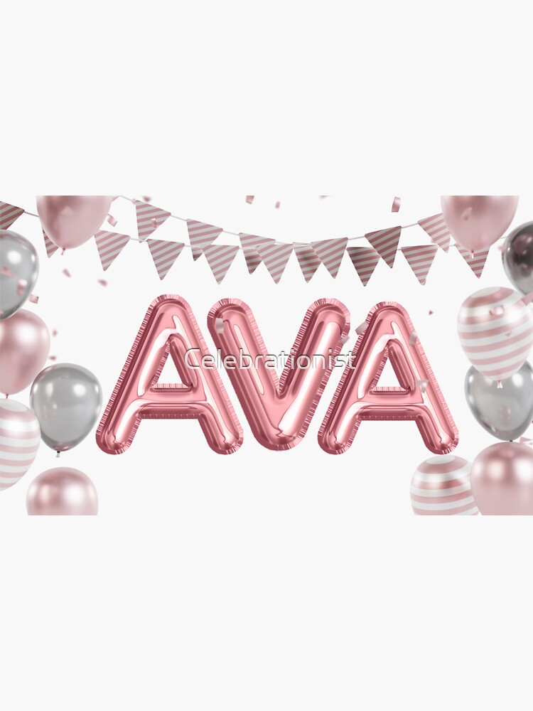 Sticker « Joyeux anniversaire AVA, AVA, joyeux anniversaire ava ...