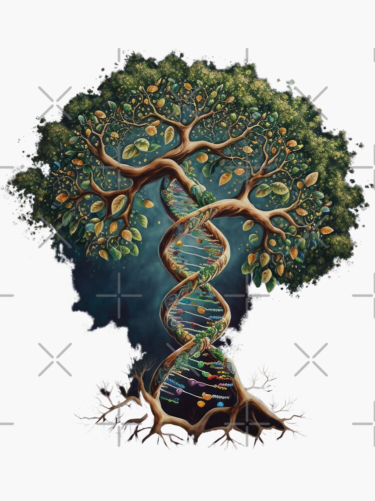 "DNA tree of life." Sticker for Sale by DEGryps | Redbubble