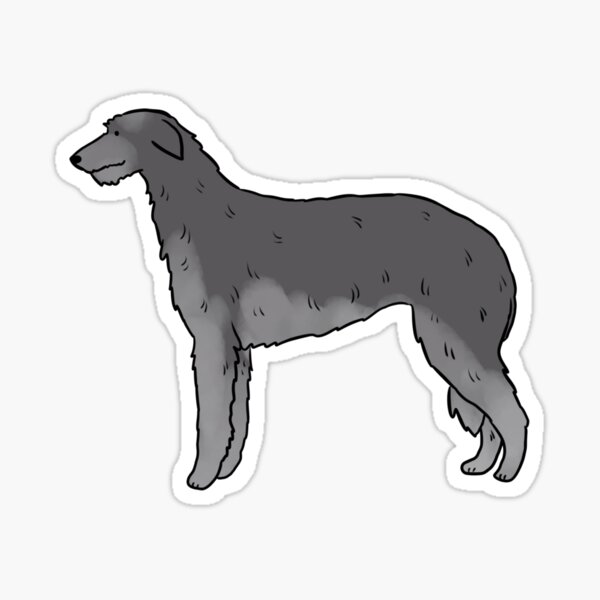 "Scottish deerhound cute illustration " Sticker for Sale by ...