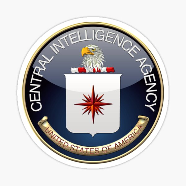 "Central Intelligence Agency CIA Emblem 3D on Black Velvet " Sticker ...