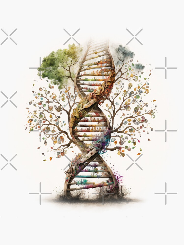 "DNA tree of life." Sticker for Sale by DEGryps | Redbubble
