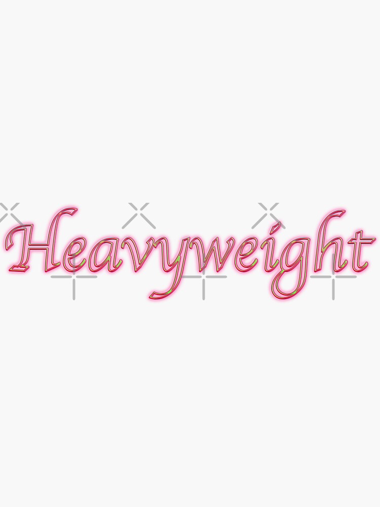 "Heavyweight" Sticker for Sale by ptclancy | Redbubble