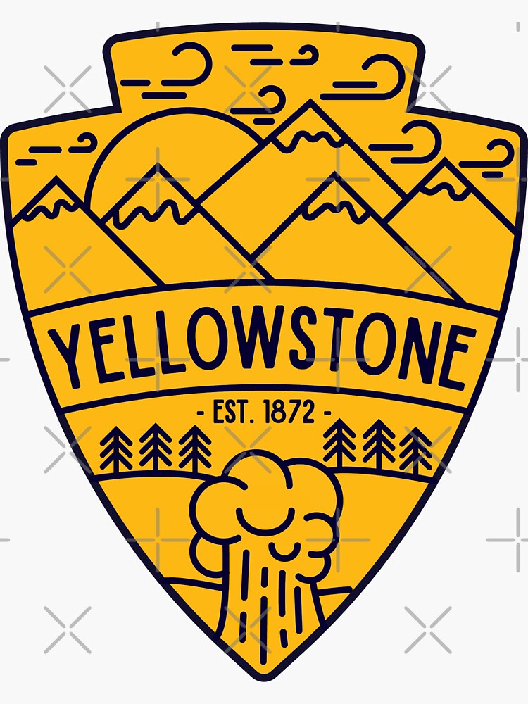 "Yellowstone" Sticker for Sale by KaylaFolino | Redbubble