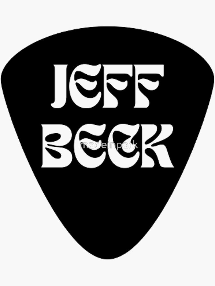 "JEFF BECK" Sticker for Sale by madeinpark | Redbubble