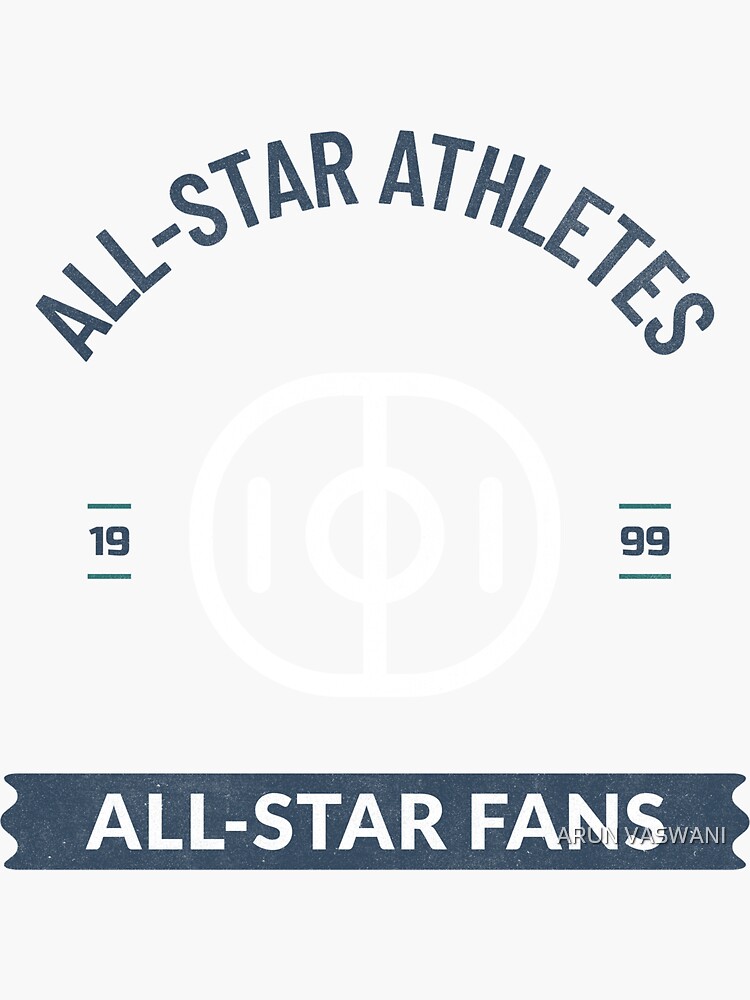 "ALL STAR ATHLETES ALL STAR FANS" Sticker for Sale by SANDEEP24 | Redbubble