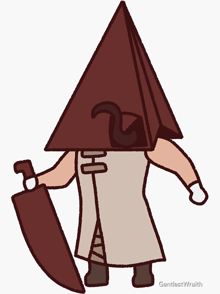 "Cute Pyramid Head with Tongue" Sticker for Sale by GentlestWraith ...