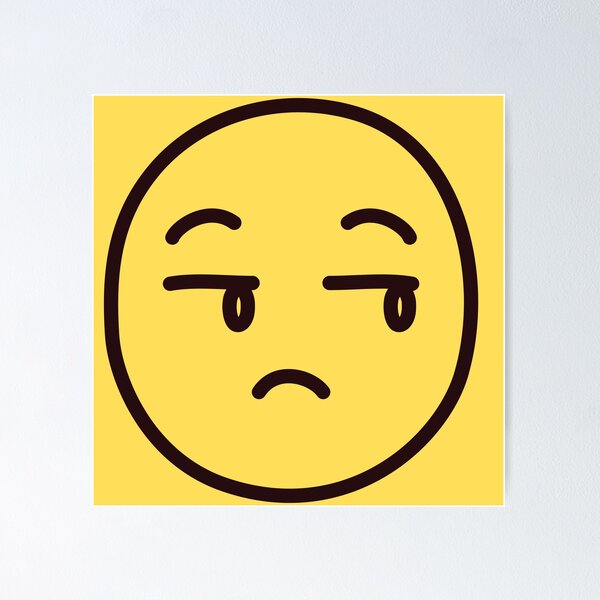 "Unamused face meme" Poster for Sale by Love-Ra | Redbubble