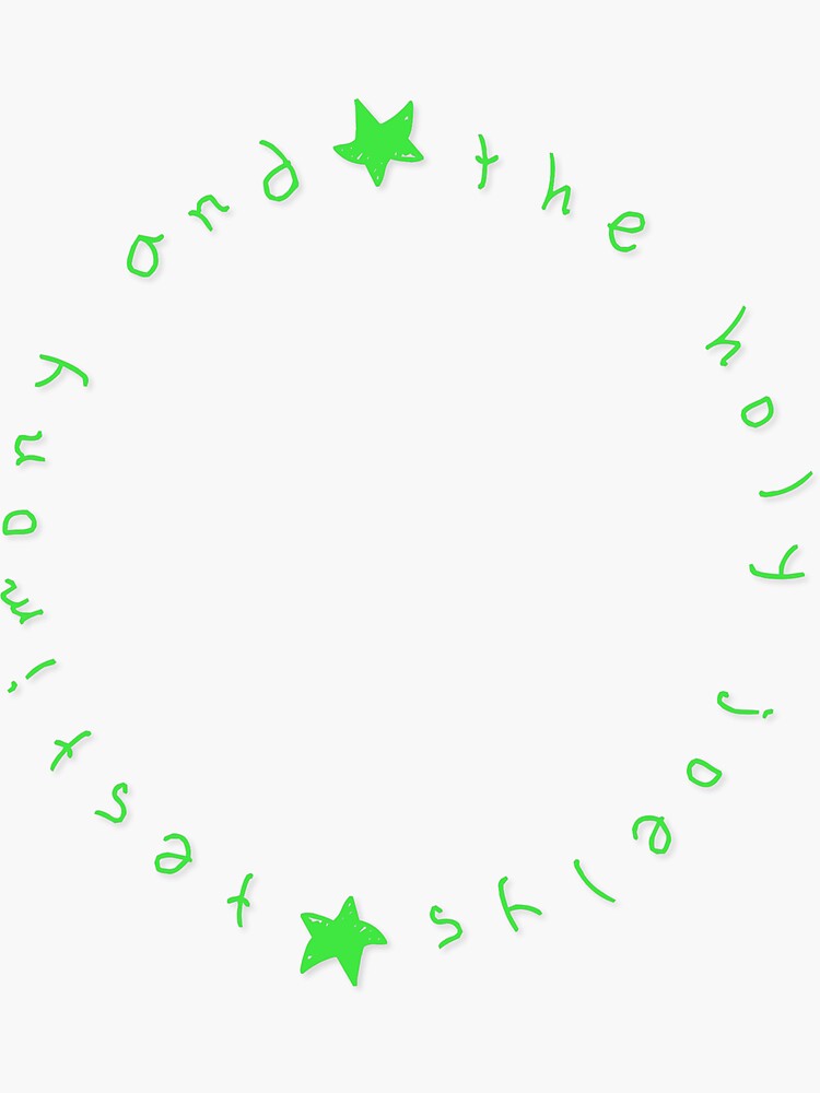 "Testimony and the holy joelys" Sticker for Sale by Darkpvterprkr ...