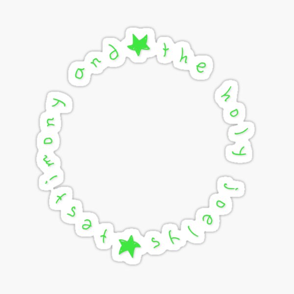 "Testimony and the holy joelys" Sticker for Sale by Darkpvterprkr ...