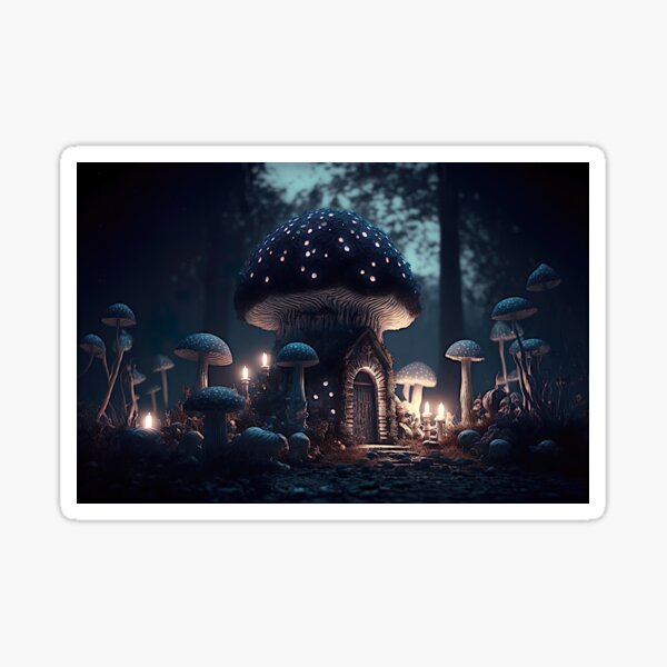 "Dark Cottagecore Aesthetic Gothic Fantasy Design" Sticker for Sale by ...