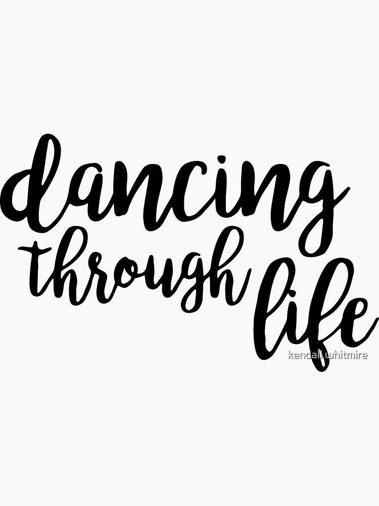 "dancing through life - wicked" Sticker for Sale by broadwaykendall ...