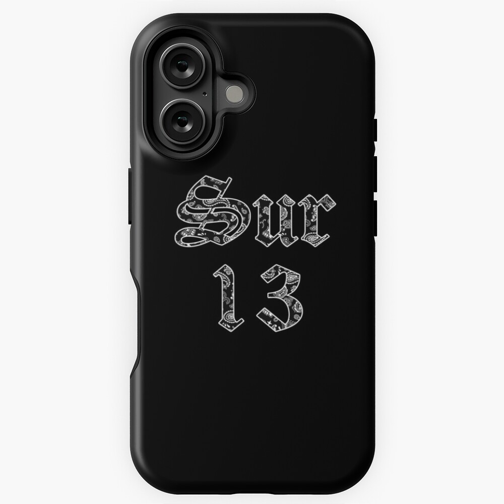 "Sur 13 Surenos Black Bandana" Sticker for Sale by DIRTYDUNNZ | Redbubble