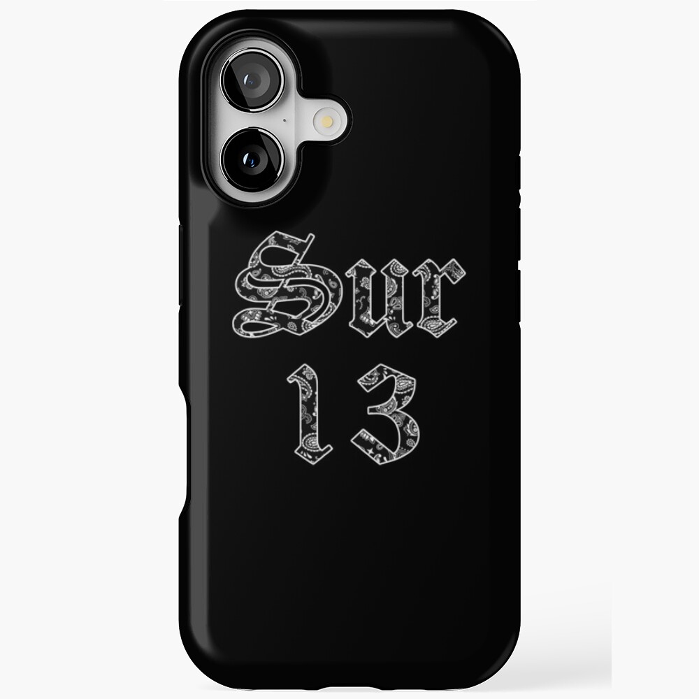 "Sur 13 Surenos Black Bandana" Sticker for Sale by DIRTYDUNNZ | Redbubble