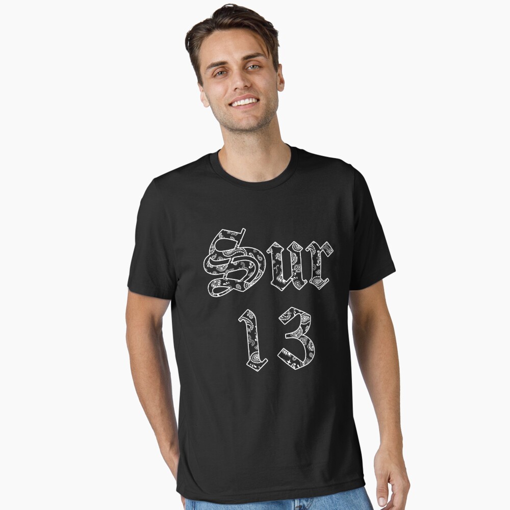 "Sur 13 Surenos Black Bandana" Sticker for Sale by DIRTYDUNNZ | Redbubble